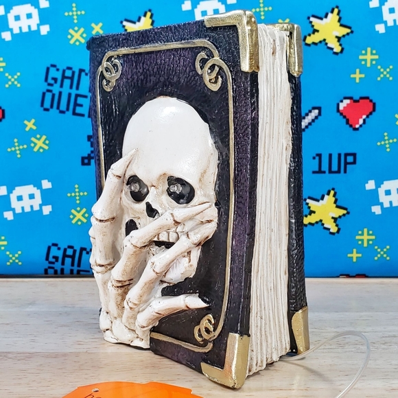 Holiday | Halloween Light Up Led Skeleton Potions Poisons Spells Book ...